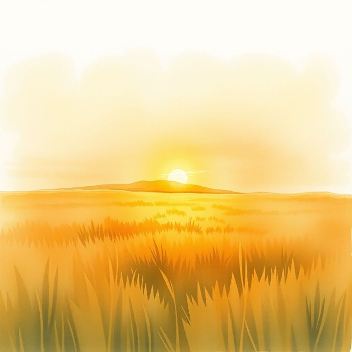 Golden Prairie Glow - ken seng - Digital Art & AI, Landscapes & Nature ...