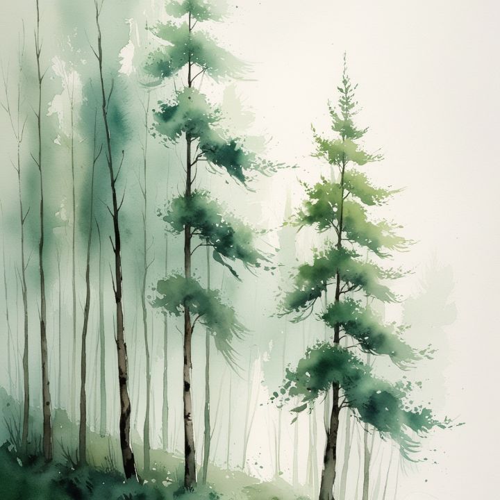 Whispering Pines - ken seng - Digital Art & AI, Landscapes & Nature ...