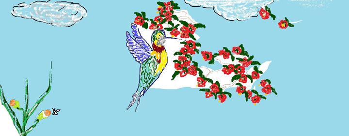 Hummingbrid pollinator - The Art of Painting - Paintings & Prints ...