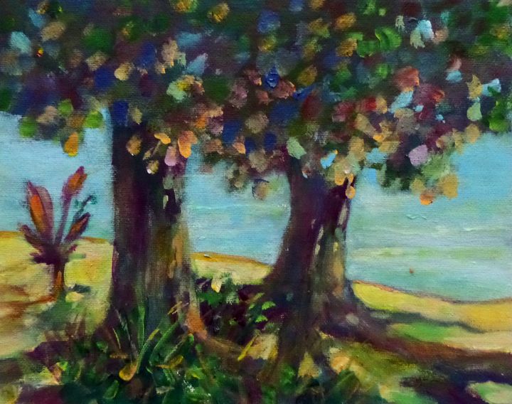 TWO TREES - Pepsiart - Paintings & Prints, Landscapes & Nature, Other ...