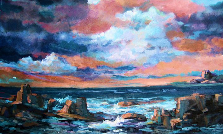 Rocky CoAST - Pepsiart - Paintings & Prints, Landscapes & Nature, Beach ...