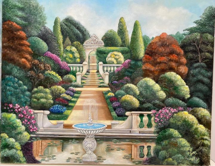 Garden - Marwa - Drawings & Illustration, Landscapes & Nature, Gardens ...