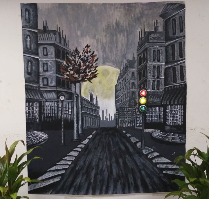Street Painting - Paintings & Prints