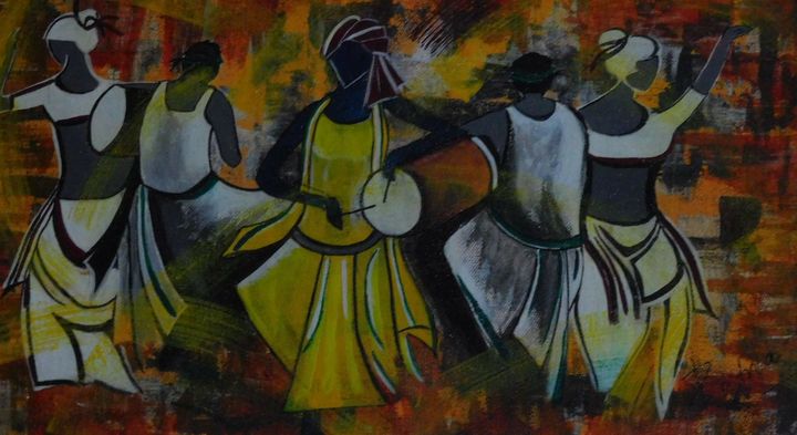 Abstract Paintings Of People Dancing
