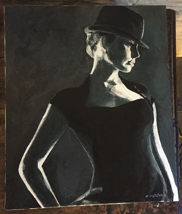 Dame au Chapeau N°8 - Philippe METAYER - Paintings & Prints, People ...