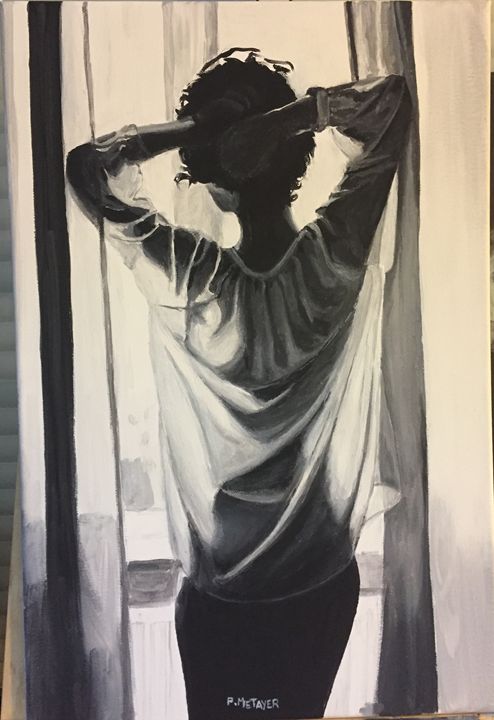 La femme à la fenêtre N°23 - Philippe METAYER - Paintings & Prints ...