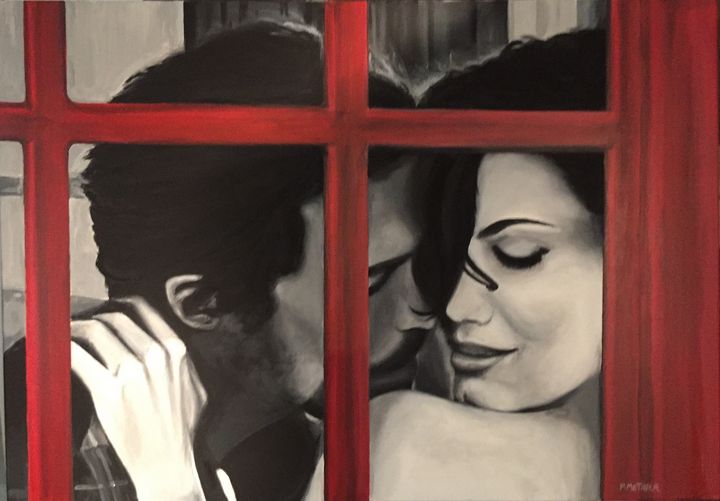 En rouge et noir N°29 - Philippe METAYER - Paintings & Prints, People ...