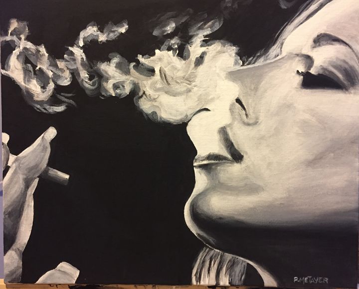 La fumeuse N°16 - Philippe METAYER - Paintings & Prints, People ...