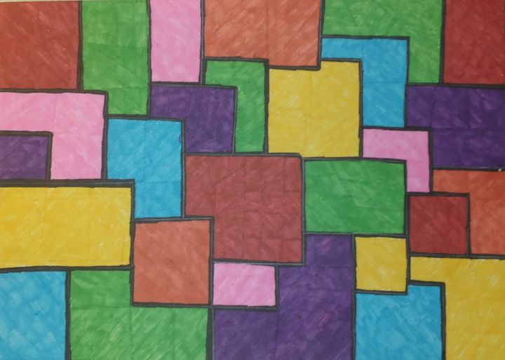 Colorful Shapes - Children's drawing - Drawings & Illustration ...