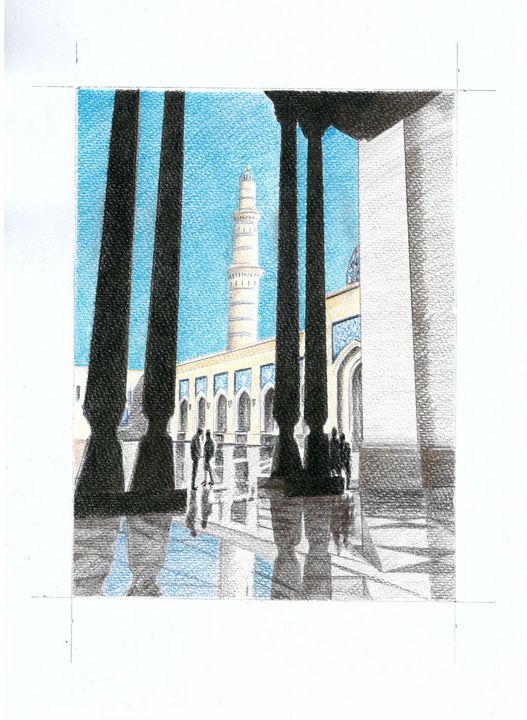 Grand Mosque 5 - aniazmand - Paintings & Prints, Buildings ...