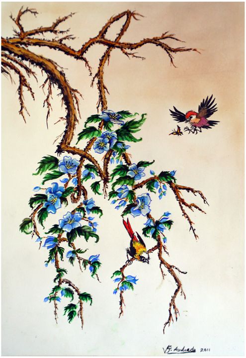 The wildbirds - José De Andrade artworks - Paintings & Prints, Animals ...