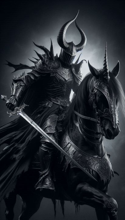 Black Knight - Dark Realm Design - Digital Art & AI, Fantasy ...