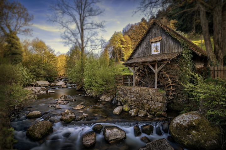 Autumn Waterwheel - D. van Doorn - Photography, Landscapes & Nature ...