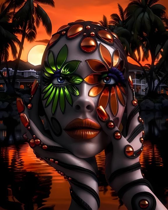 Gems of the Twilight: Futuristic Ele - Cobra - Digital Art & AI ...