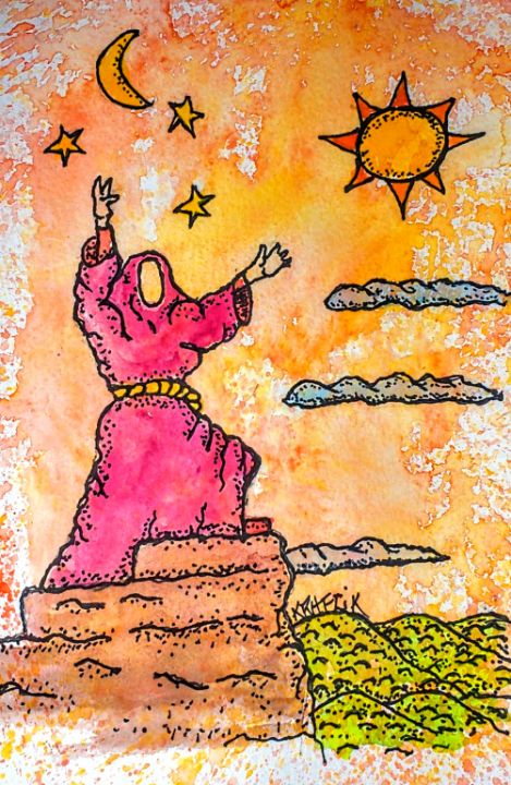 Wisdom Seeker - Angel Wing Art Farm - Drawings & Illustration, Fantasy ...