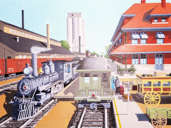 GB&W Station 1910 - Dan Bader - Paintings & Prints, Vehicles ...