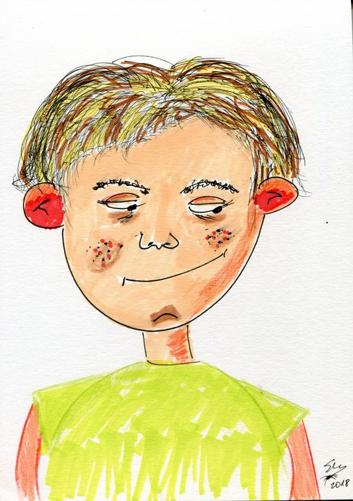 Muleke - Sergio Lopez "Humming Man" - Drawings & Illustration, Humor ...