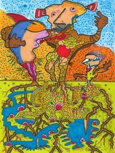 Sergio Lopez "Humming Man" - Drawings & Illustration