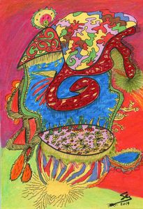 Sergio Lopez "Humming Man" - Drawings & Illustration