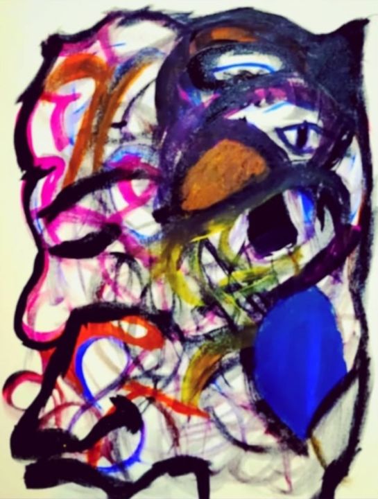 Gestural Expression - Simenona - Paintings & Prints, Abstract, Movement ...