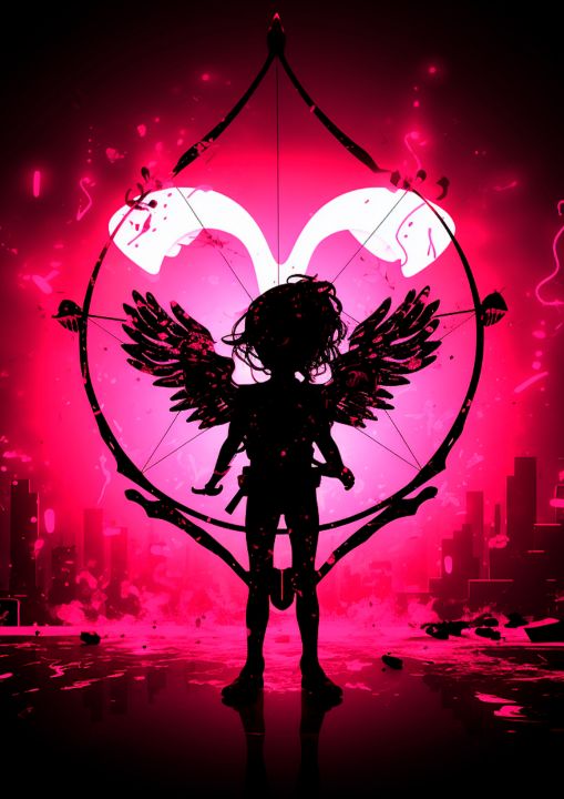 Cupid Printable graffiti wall art - MrCreativeUa - Paintings & Prints ...