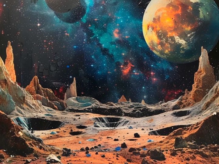 Space Abstract Wall Art Print - MrCreativeUa - Paintings & Prints ...