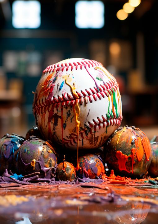 Baseball Graffiti Wall Art - MrCreativeUa - Digital Art & AI, Sports ...