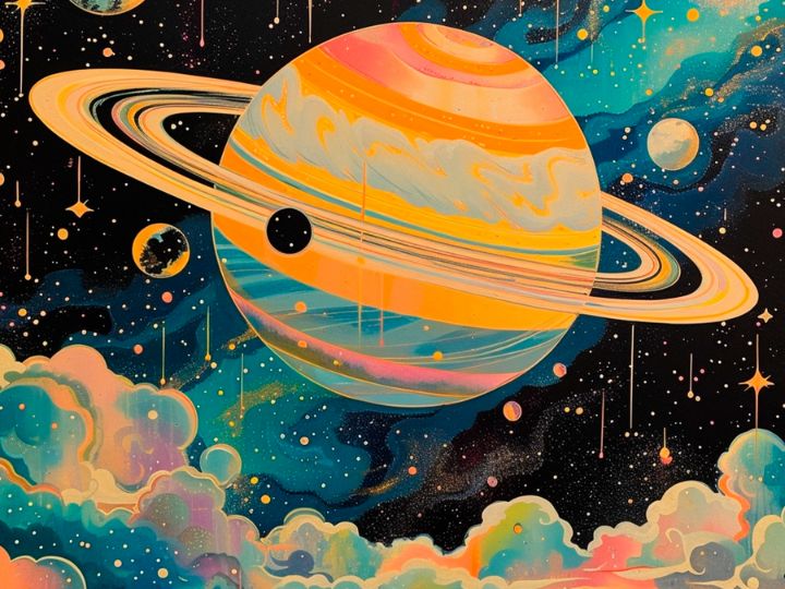 Space Abstract Wall Art Print - MrCreativeUa - Paintings & Prints ...