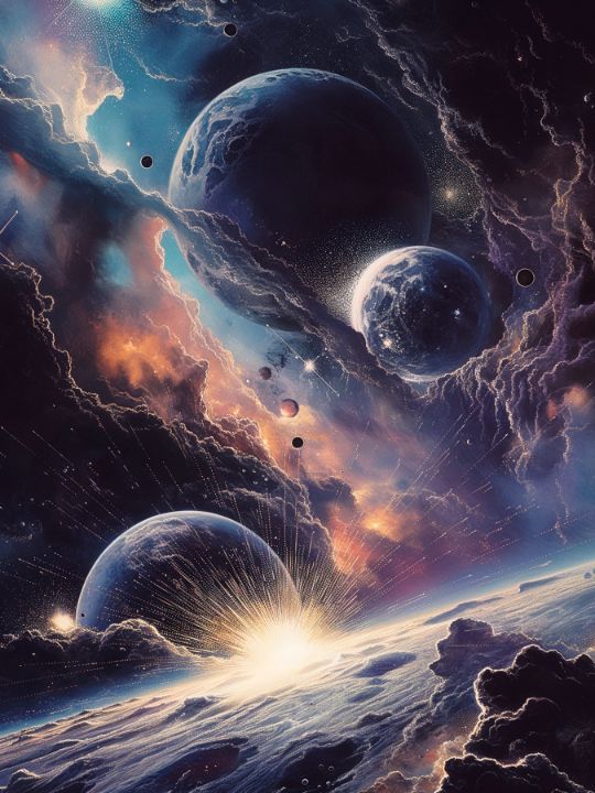 Space Abstract Wall Art Print - MrCreativeUa - Digital Art, Astronomy ...