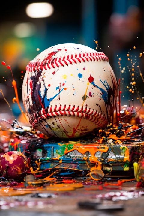 Baseball Graffiti Wall Art - MrCreativeUa - Paintings & Prints, Sports ...