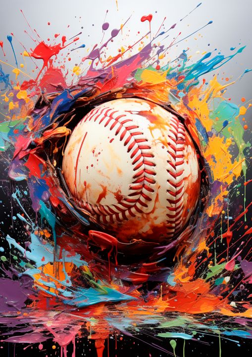 Striking Baseball Graffiti Wall Art - MrCreativeUa - Drawings ...