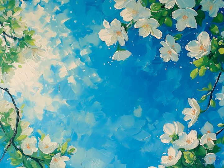 Spring Print, Flower Field Landscape - MrCreativeUa - Paintings ...