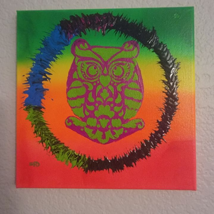 Zen Owl - Efbomb - Paintings & Prints, Animals, Birds, & Fish, Birds ...