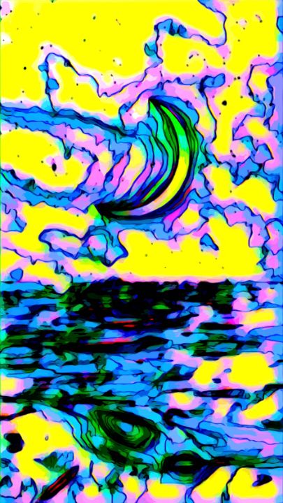 vibrant, abstract landscape - SaS design - Drawings & Illustration ...