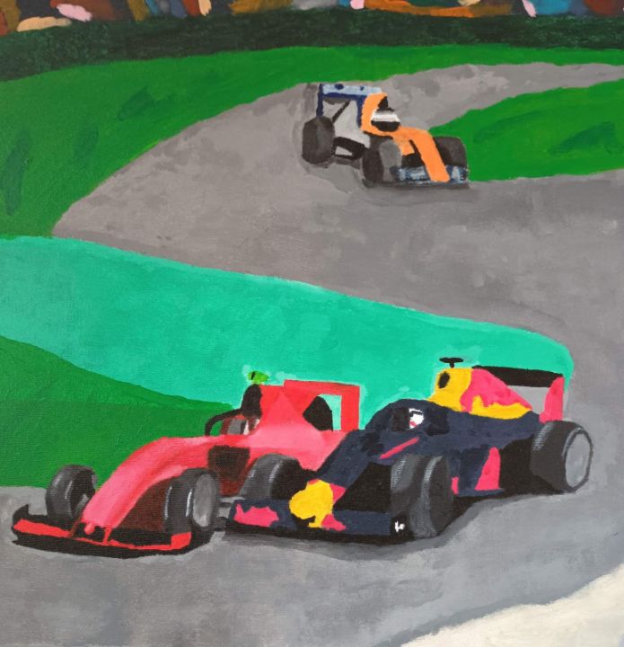 Car to Car - De La Pintura - Paintings & Prints, Sports & Hobbies, Auto ...