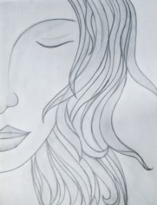 Calm Face Drawing