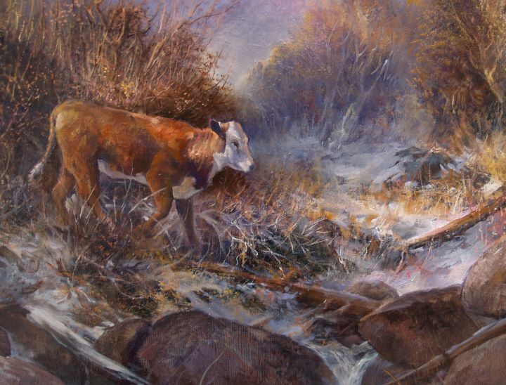 Detail of the Drag Rider - Stefan Baumann - Paintings & Prints, Animals ...