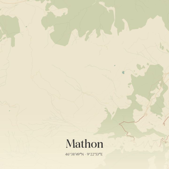 Vintage map of Mathon, Switzerland. - Rezona - Digital Art & AI, Places ...