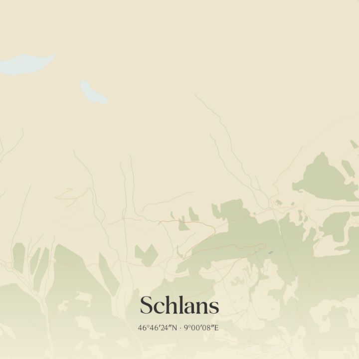Vintage map of Schlans, Switzerland. - Rezona - Digital Art & AI ...