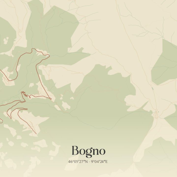 Vintage map of Bogno, Switzerland. - Rezona - Digital Art & AI, Places ...