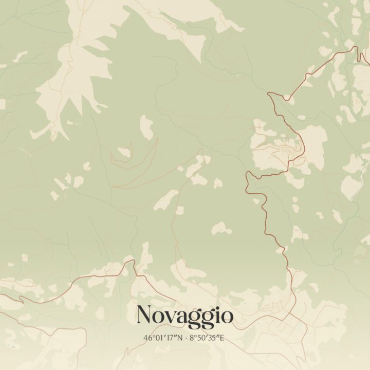 Vintage map of Novaggio, Switzerland - Rezona - Digital Art & AI ...