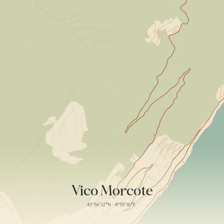 Vintage map of Vico Morcote, Switzer - Rezona - Digital Art & AI ...