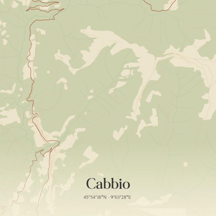 Vintage map of Cabbio, Switzerland. - Rezona - Digital Art & AI, Places ...