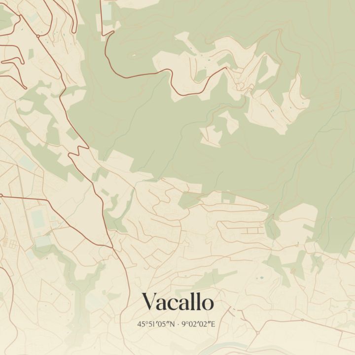 Vintage map of Vacallo, Switzerland. - Rezona - Digital Art & AI ...