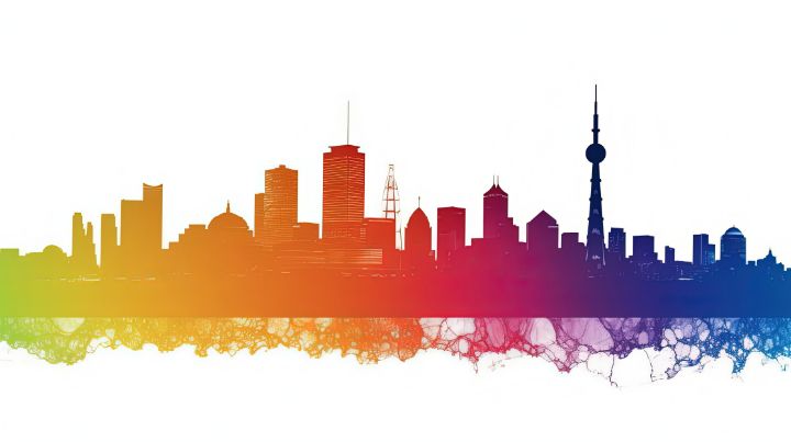 Beijing City Colorized Skyline Si - graphiXperience - Drawings ...