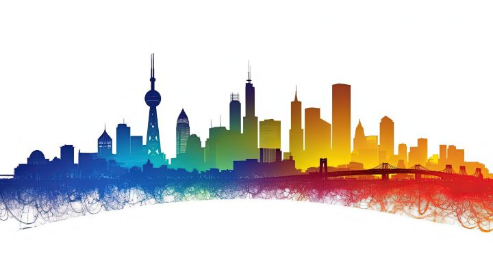 Beijing City Colorized Skyline Si - graphiXperience - Drawings ...