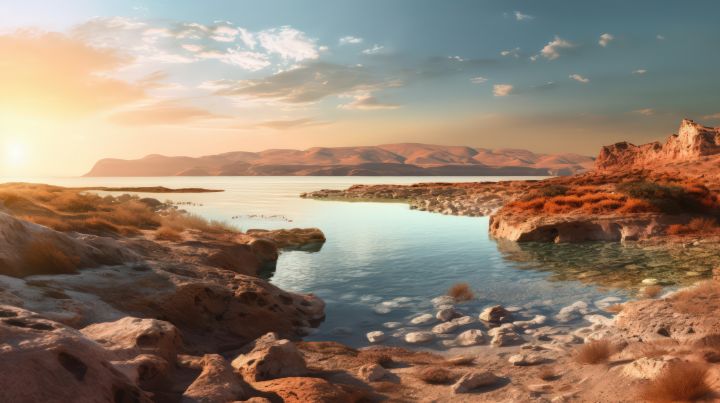 Stillness of the Dead Sea Panorama I - graphiXperience - Drawings ...