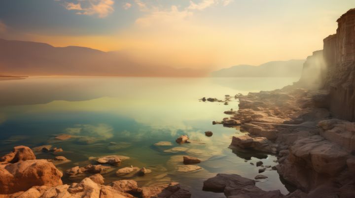 Stillness of the Dead Sea Panorama I - graphiXperience - Drawings ...