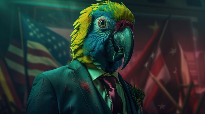 Amazon Parrot as Politician Artwork - graphiXperience - Drawings ...