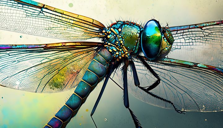 Fluttering Colors of a Dragonfly - graphiXperience - Drawings ...